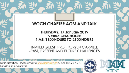 Book WOCN Chapter AGM And Talk tickets, Singapore | SINGAPORE NURSES ...