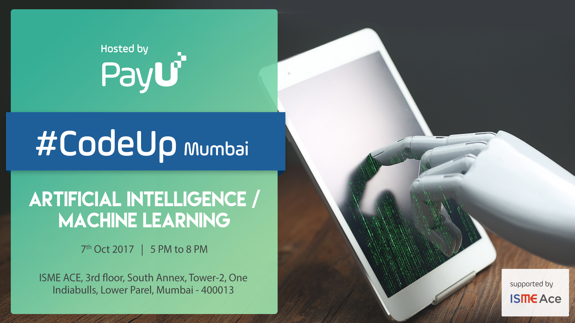 Book #CodeUp Mumbai 2 - Artificial Intelligence & Machine Learning tickets, Mumbai | Explara.com
