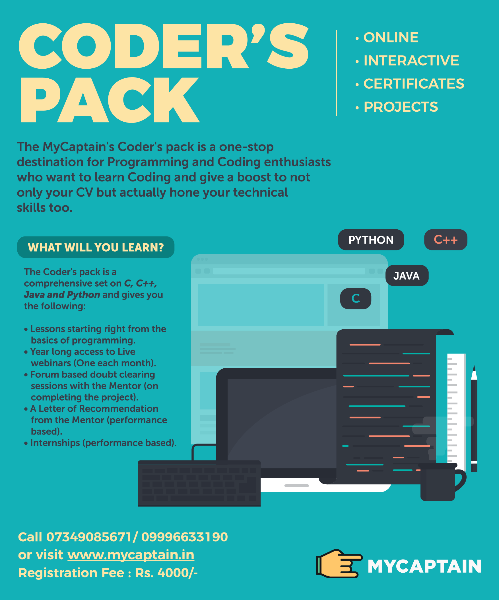 Book MyCaptain Programmer'S Pack tickets, | Explara.com