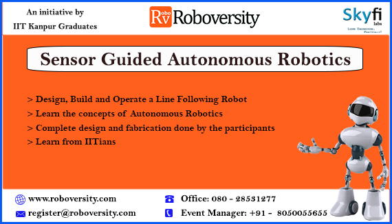 Book Sensor Guided Autonomous Robotics tickets, Chennai | Explara.com