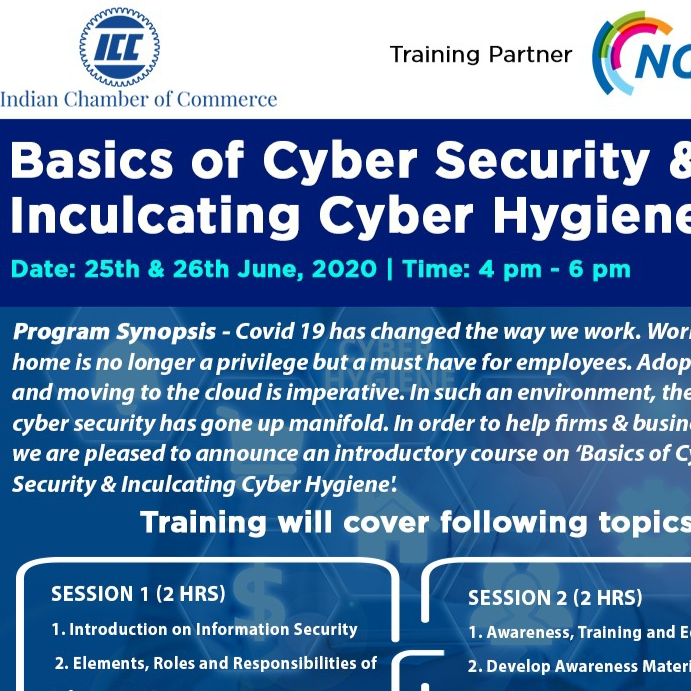 Book ICC Masterclass On Cyber Security & Inculcating Cyber Hygiene ...