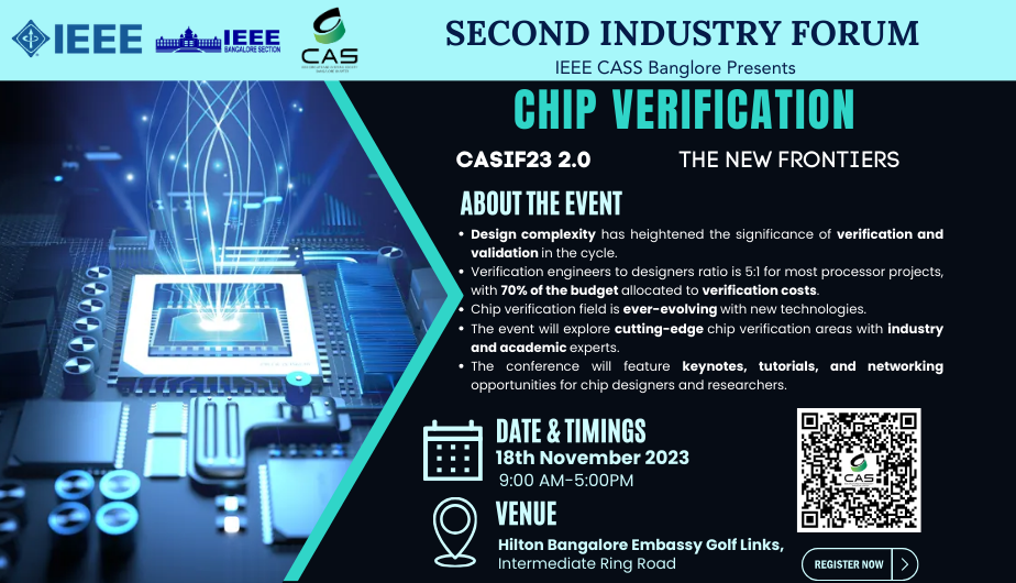 Book casif23 2.0 - CHIP VERIFICATION - NEW FRONTIERS tickets, Bengaluru ...