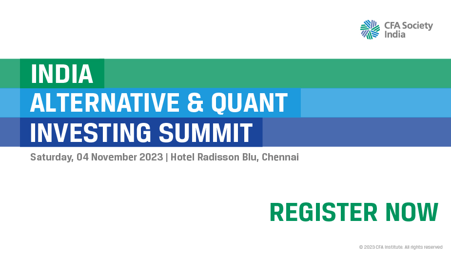 Book India Alternative And Quant Investing Summit tickets, Chennai, | Explara.com